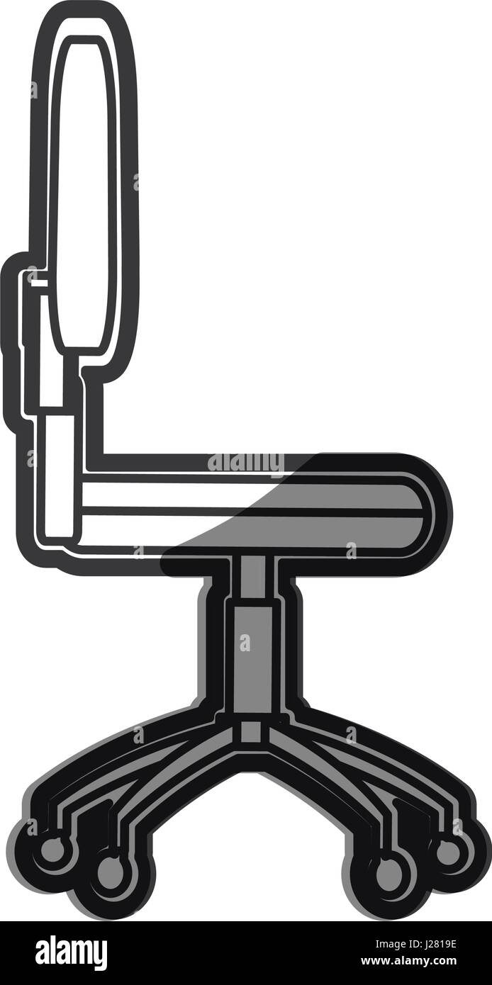 office chair wheel image shadow Stock Vector Image & Art - Alamy