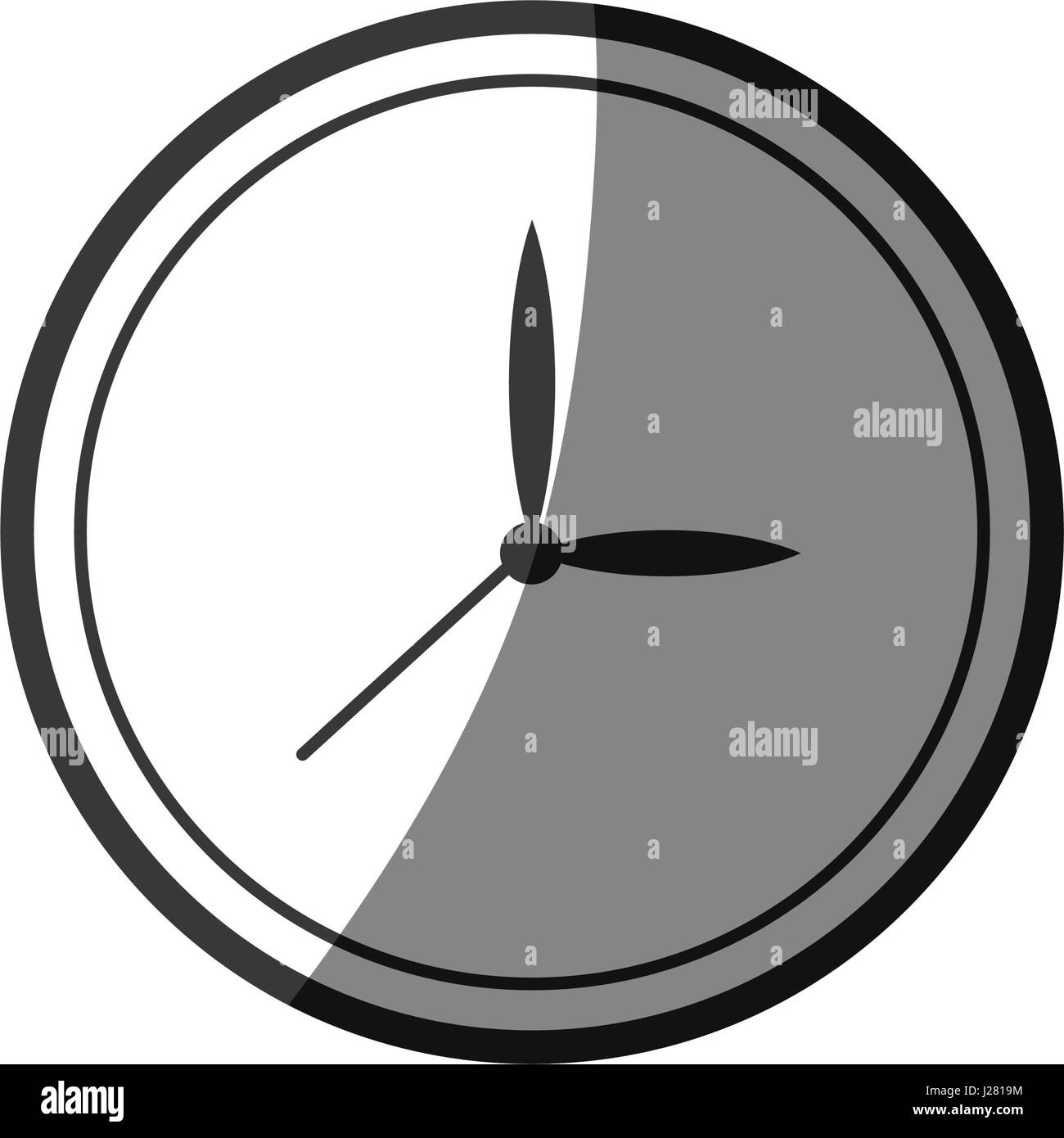 outlined clock watch time break image Stock Vector Image & Art - Alamy