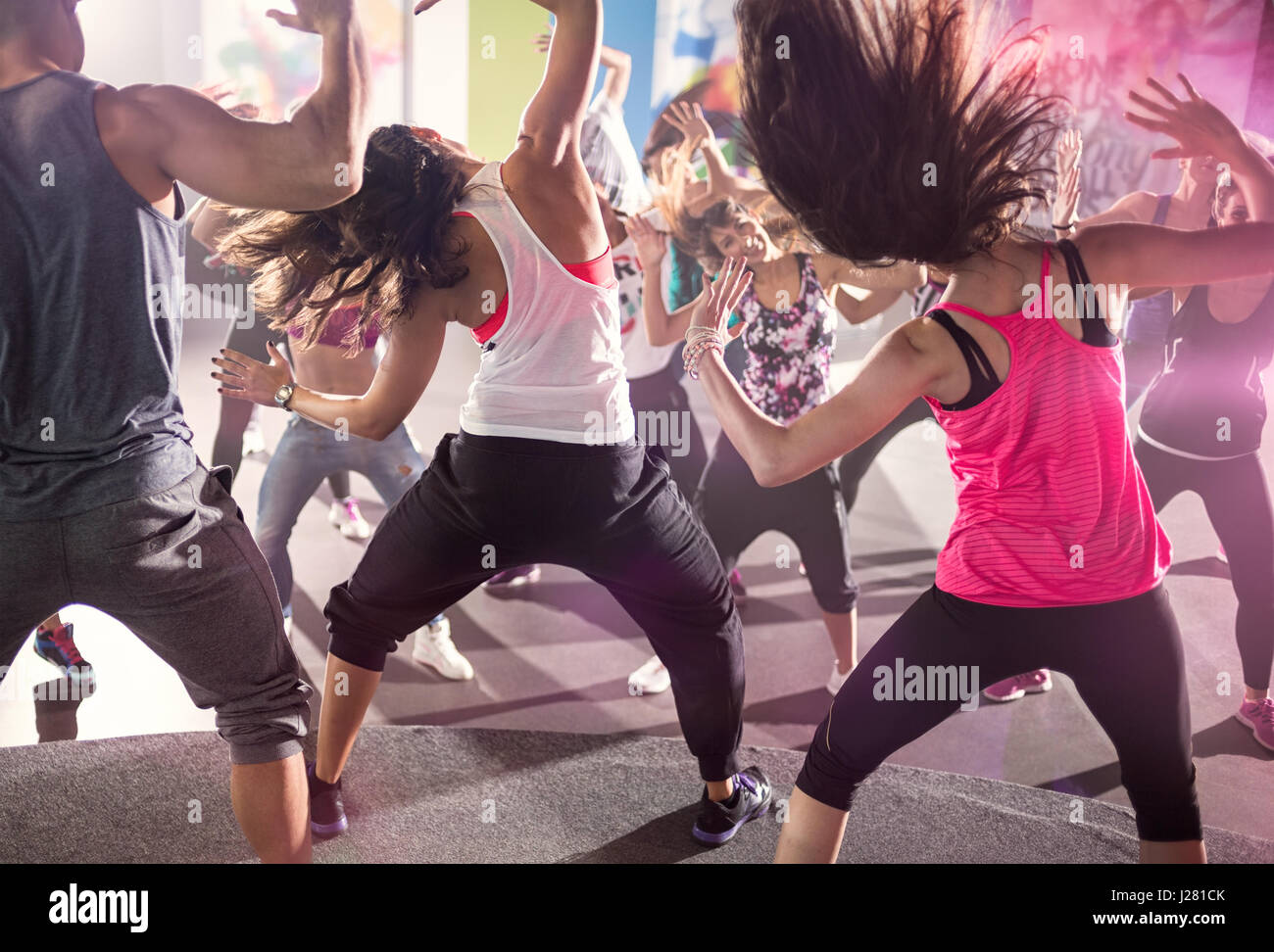 group of people at urban dance class in studio Stock Photo - Alamy