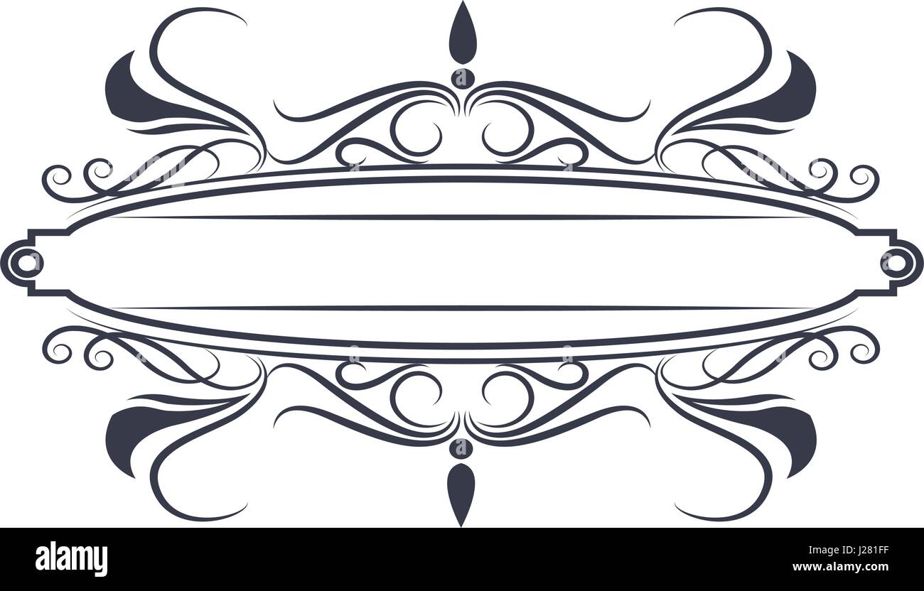 Scroll plaque Stock Vector Images - Alamy