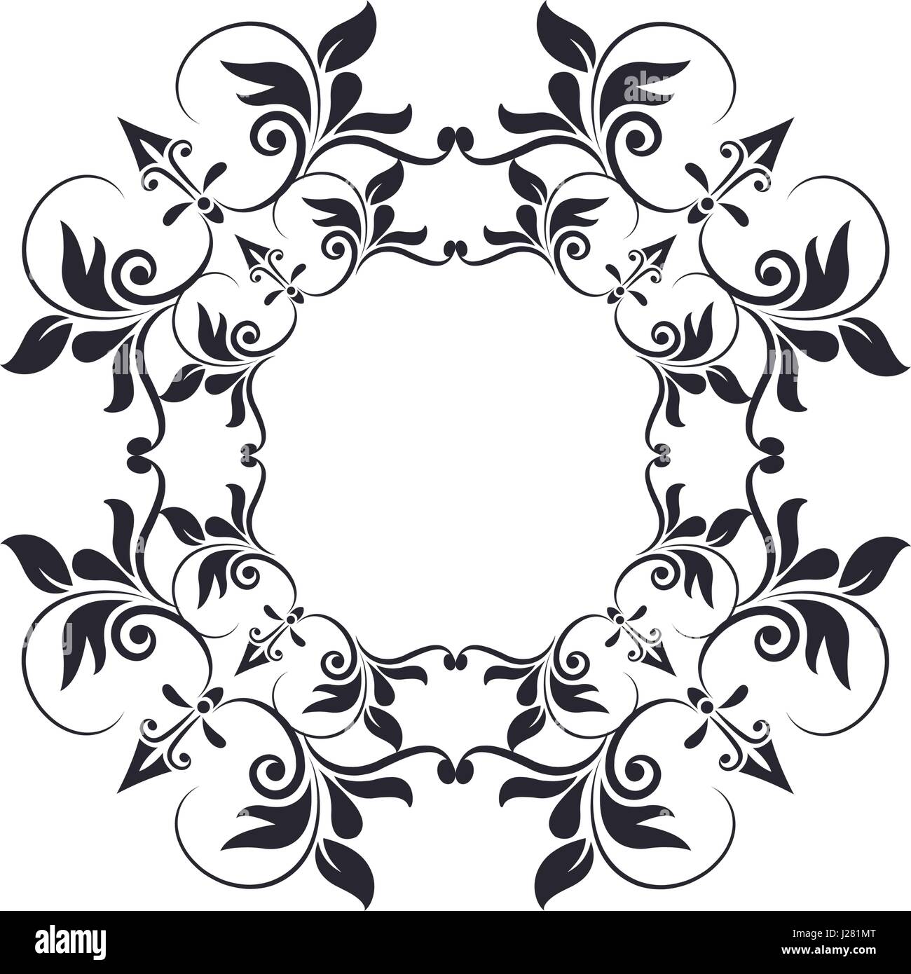 decorative frame vintage elegant flourish image Stock Vector Image ...