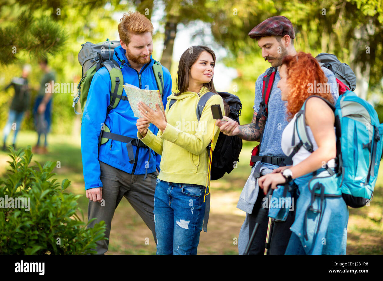 Hikers compass and map hi-res stock photography and images - Alamy