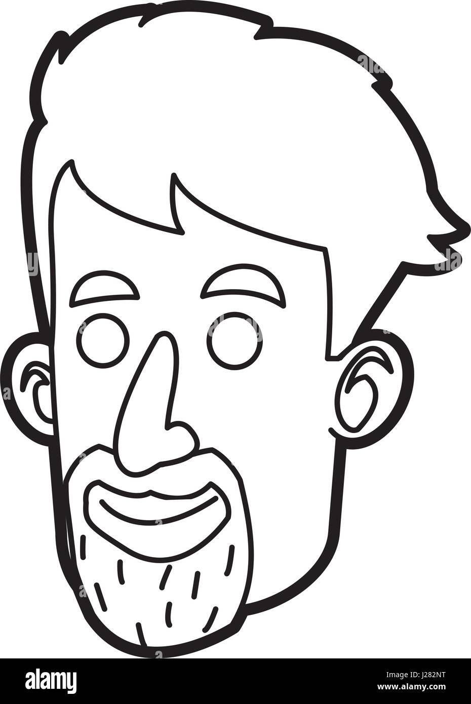face man male bearded character image Stock Vector Image & Art - Alamy