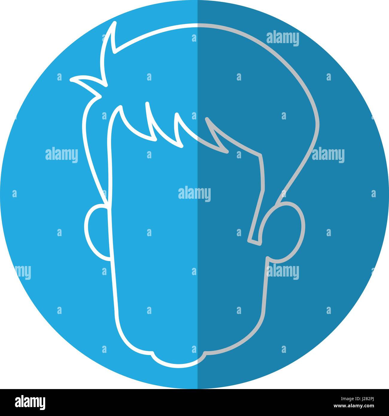 head faceless male avatar line Stock Vector Image & Art - Alamy