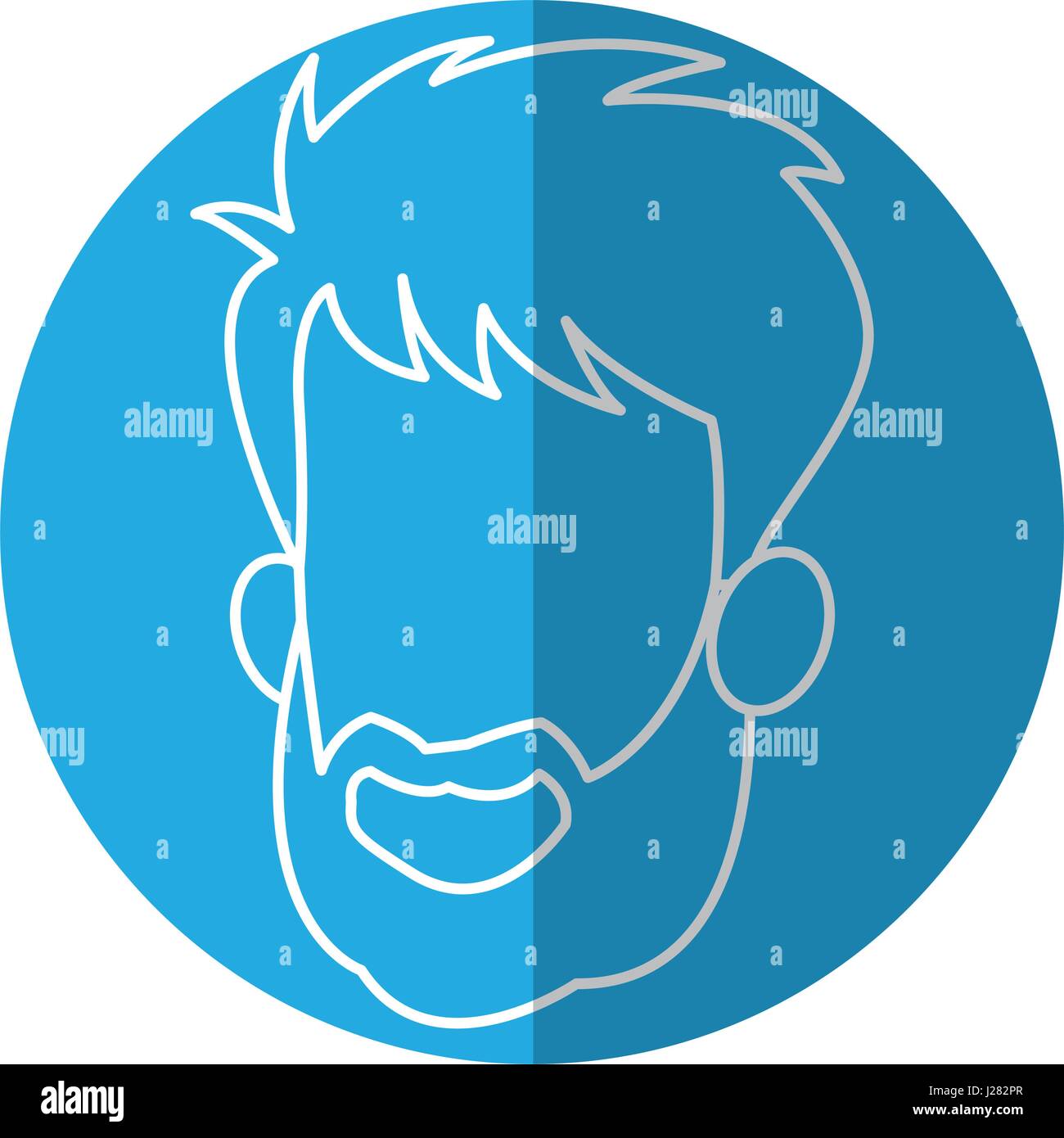 face man male bearded character image Stock Vector Image & Art - Alamy