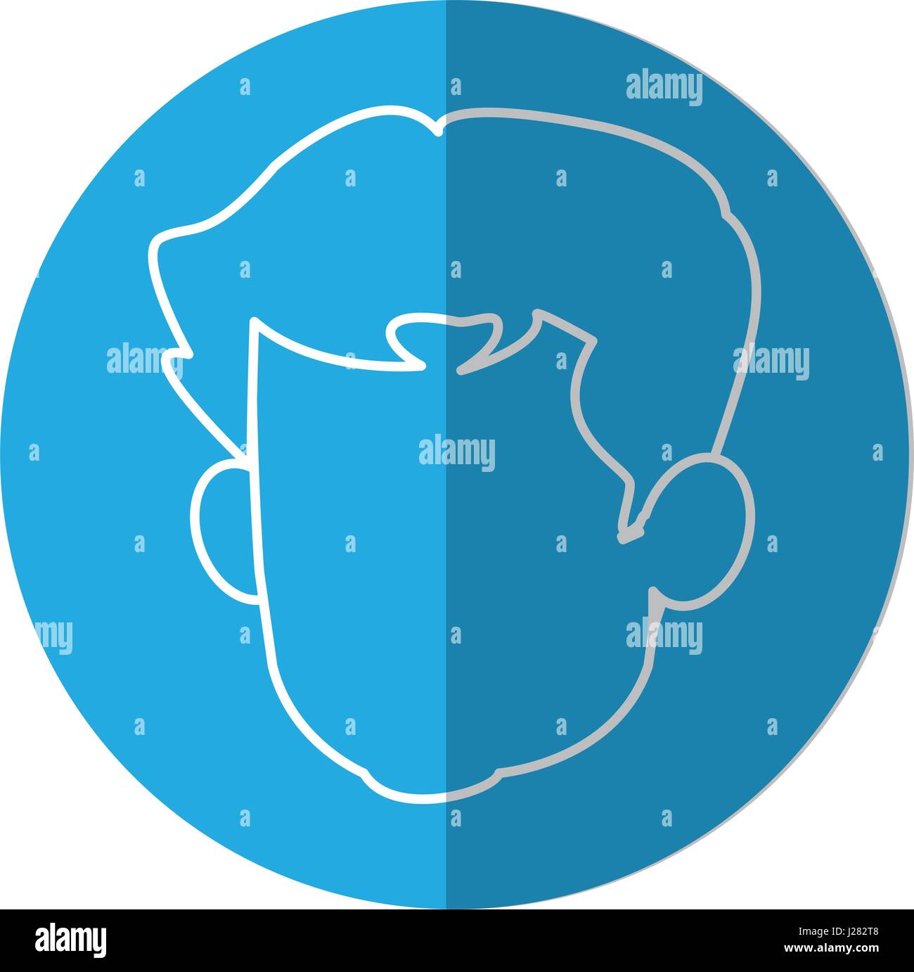 head faceless male avatar line Stock Vector Image & Art - Alamy