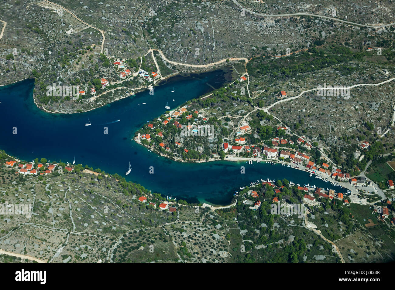 Brac island croatia aerial hi-res stock photography and images - Alamy