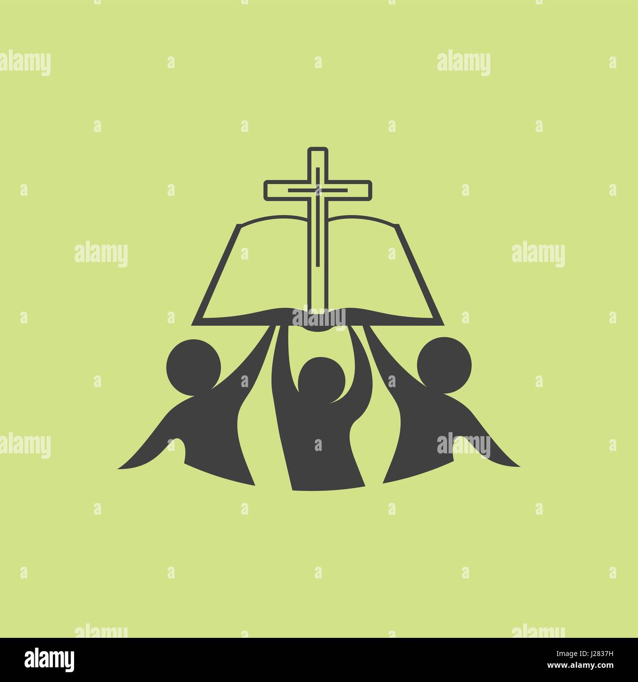 Church logo. Loving Christ and the Gospel His disciples Stock Vector ...