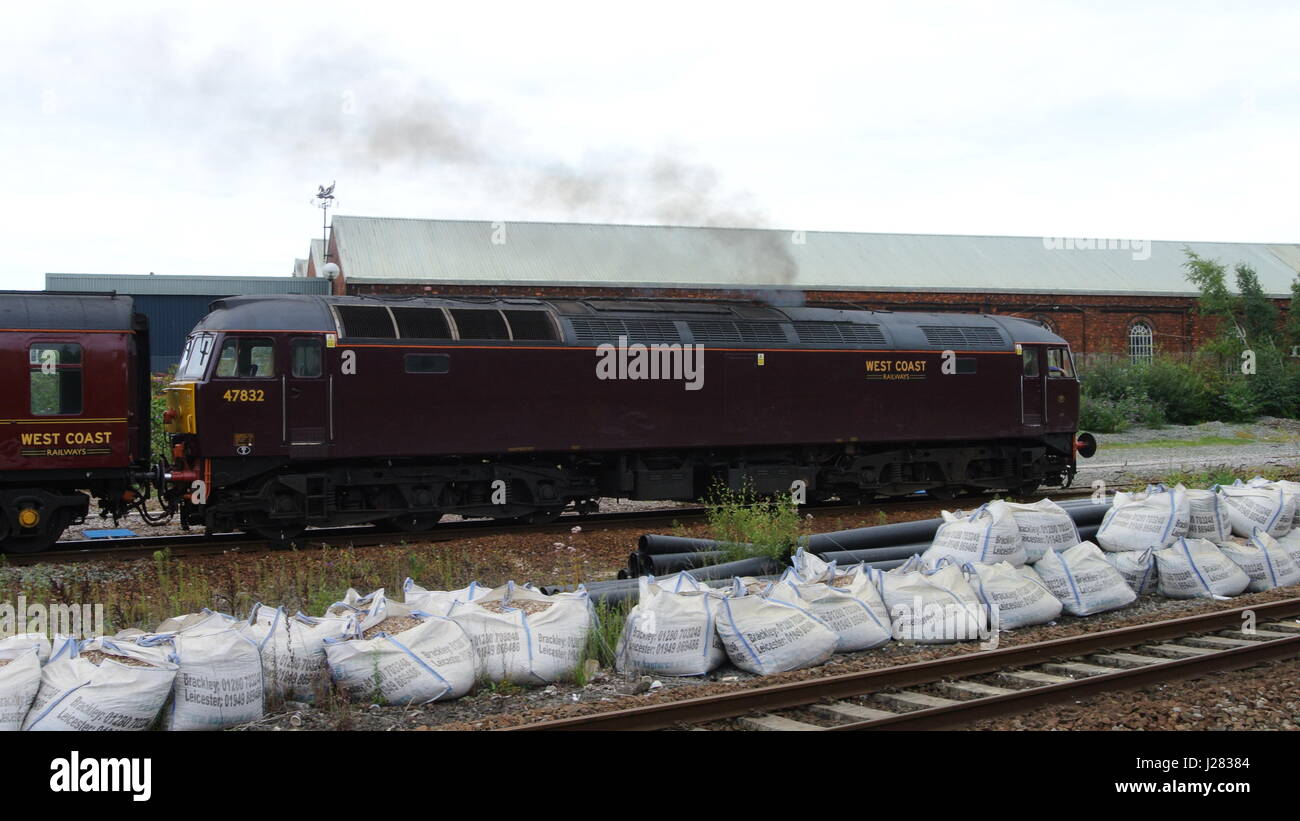 West Coast Railways Class 47 47832 at Newton Abbot railway station ...
