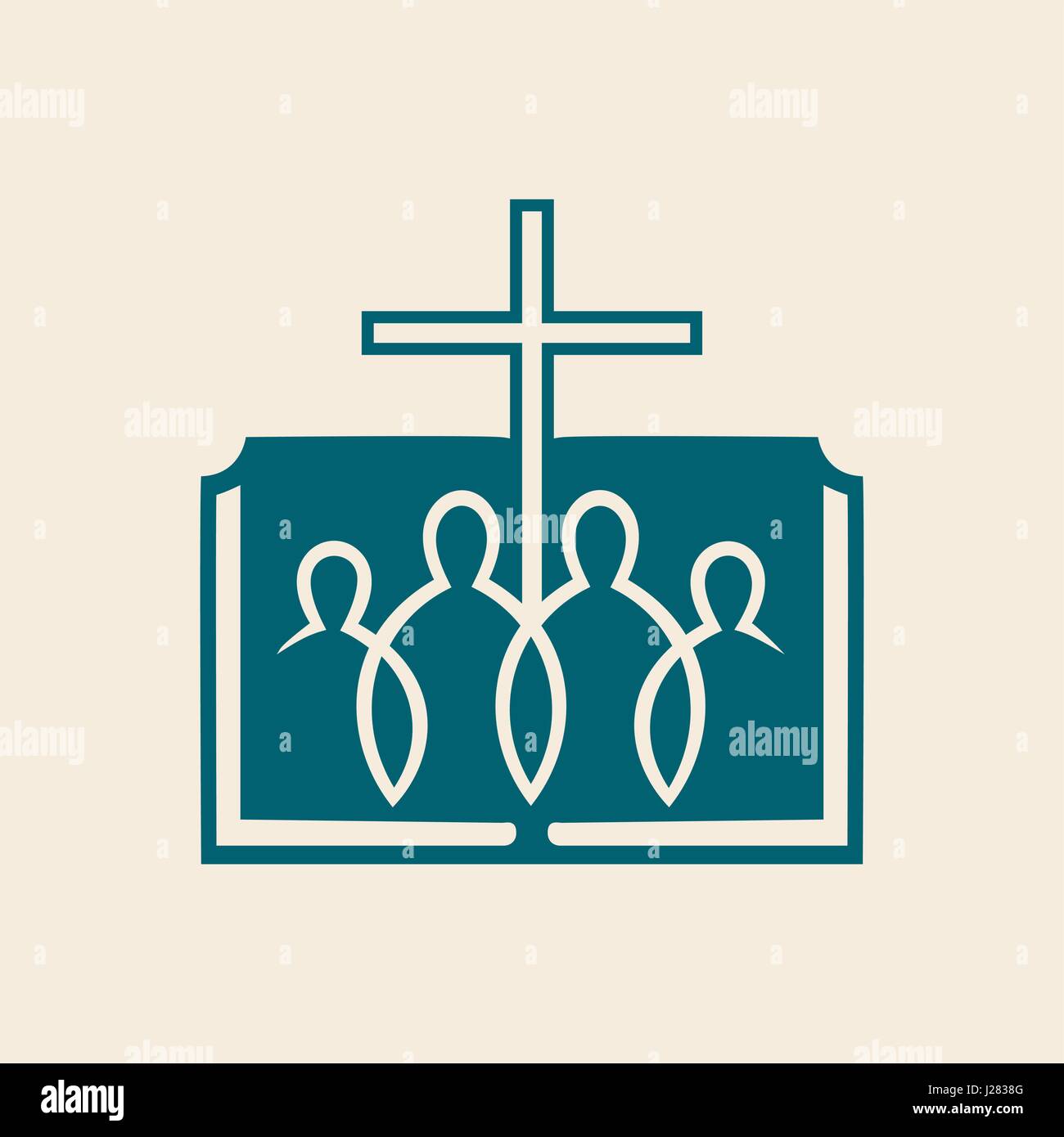 Church logo. Loving Christ and the Gospel His disciples Stock Vector ...