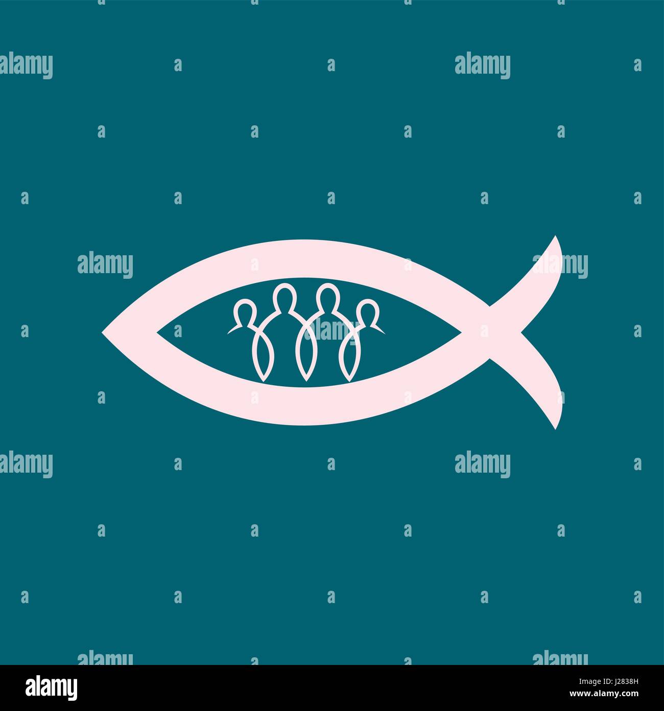 Church logo. Loving Christ and the Gospel His disciples Stock Vector ...