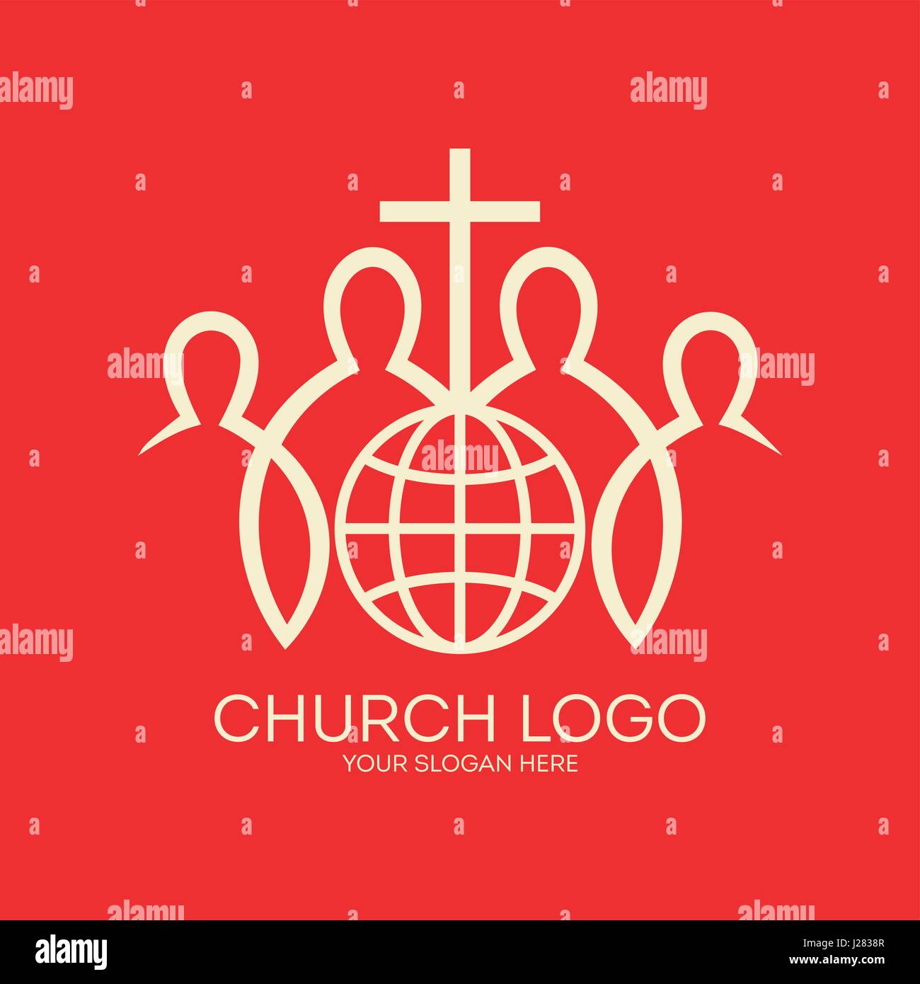 Church logo. Loving Christ and the Gospel His disciples Stock Vector ...