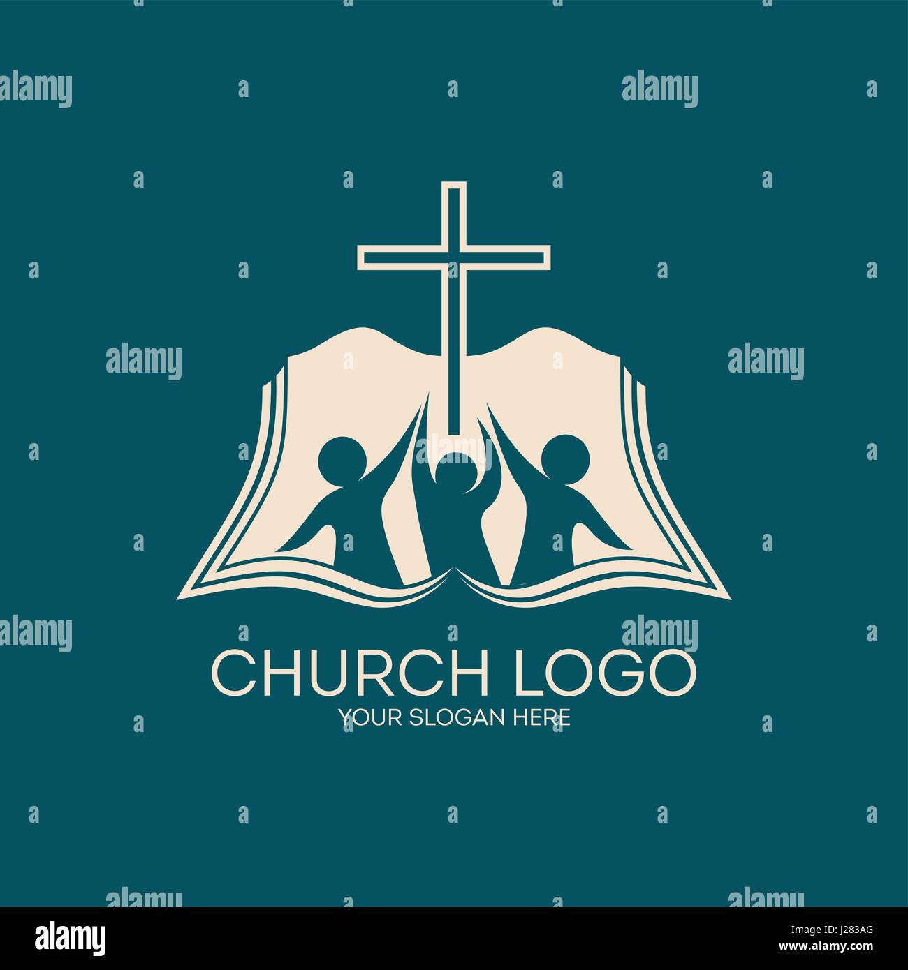 Church logo. Loving Christ and the Gospel His disciples Stock Vector ...