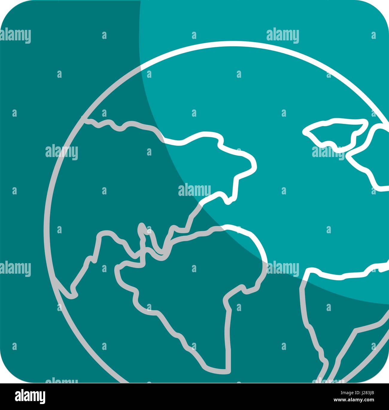 logotype earth planet with global geographys continents Stock Vector ...