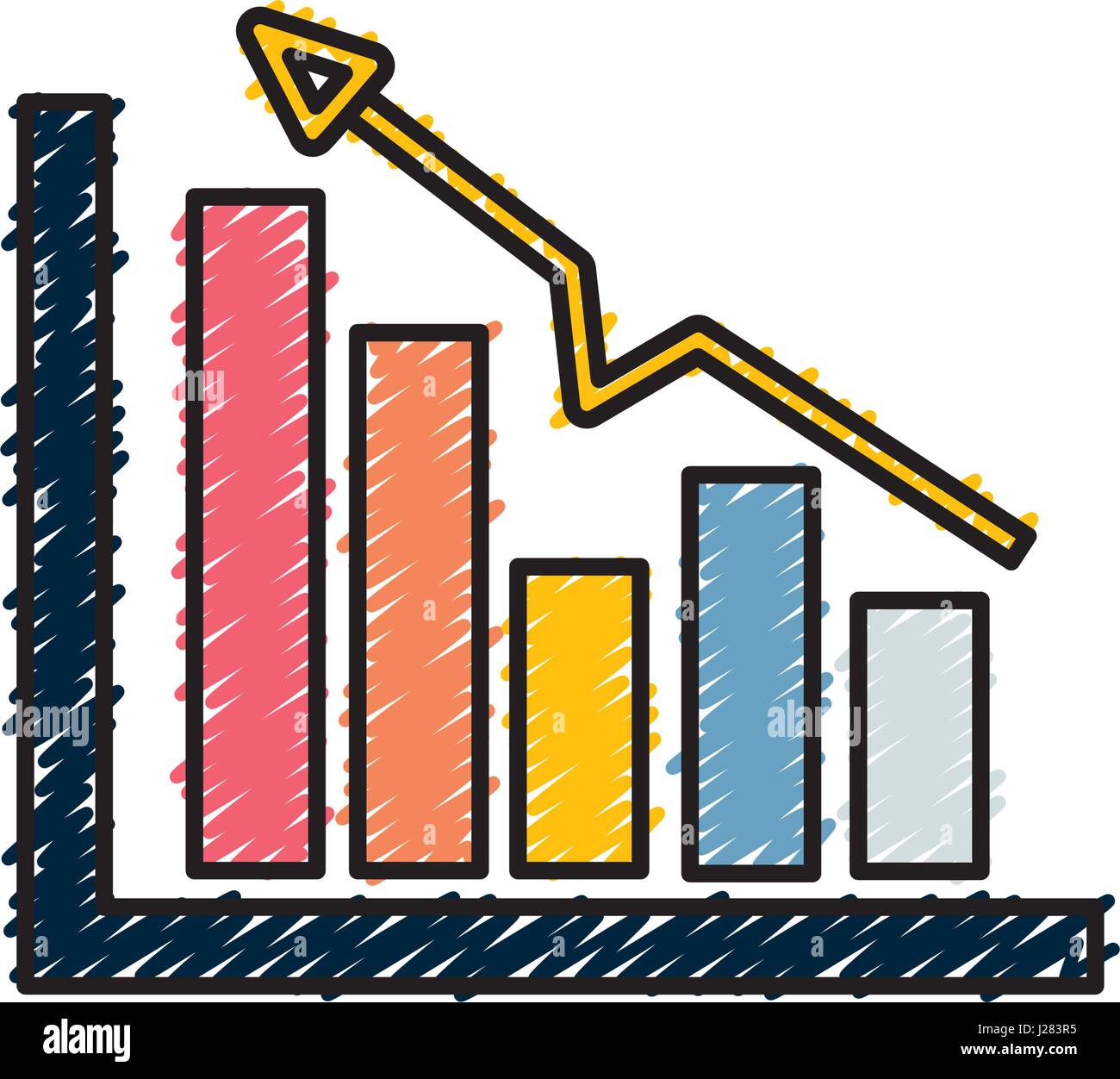 business statistic data growing diagram Stock Vector Image & Art - Alamy