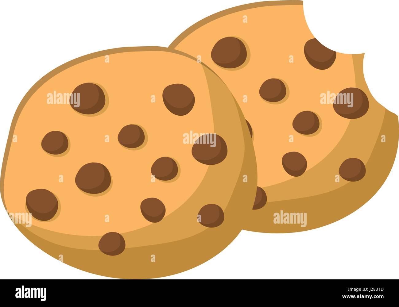 delicious fresh cookies bakery snack Stock Vector Image & Art - Alamy