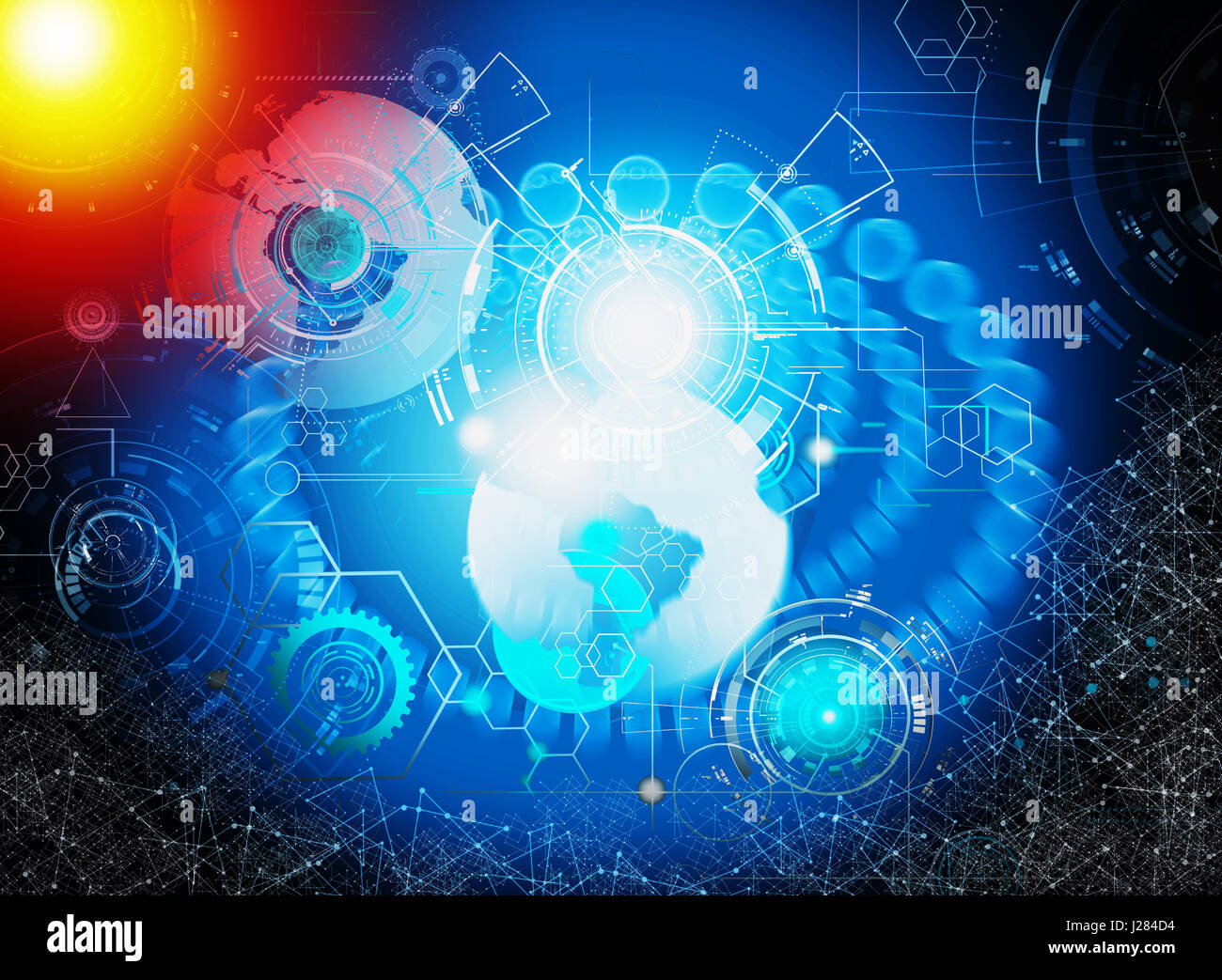 Technology of smart connection concept Stock Photo - Alamy