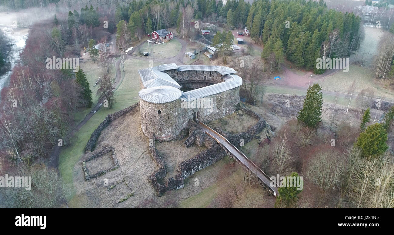 Aerial view of raaseborg fortress castle, in Snappertuna, Finland Stock ...