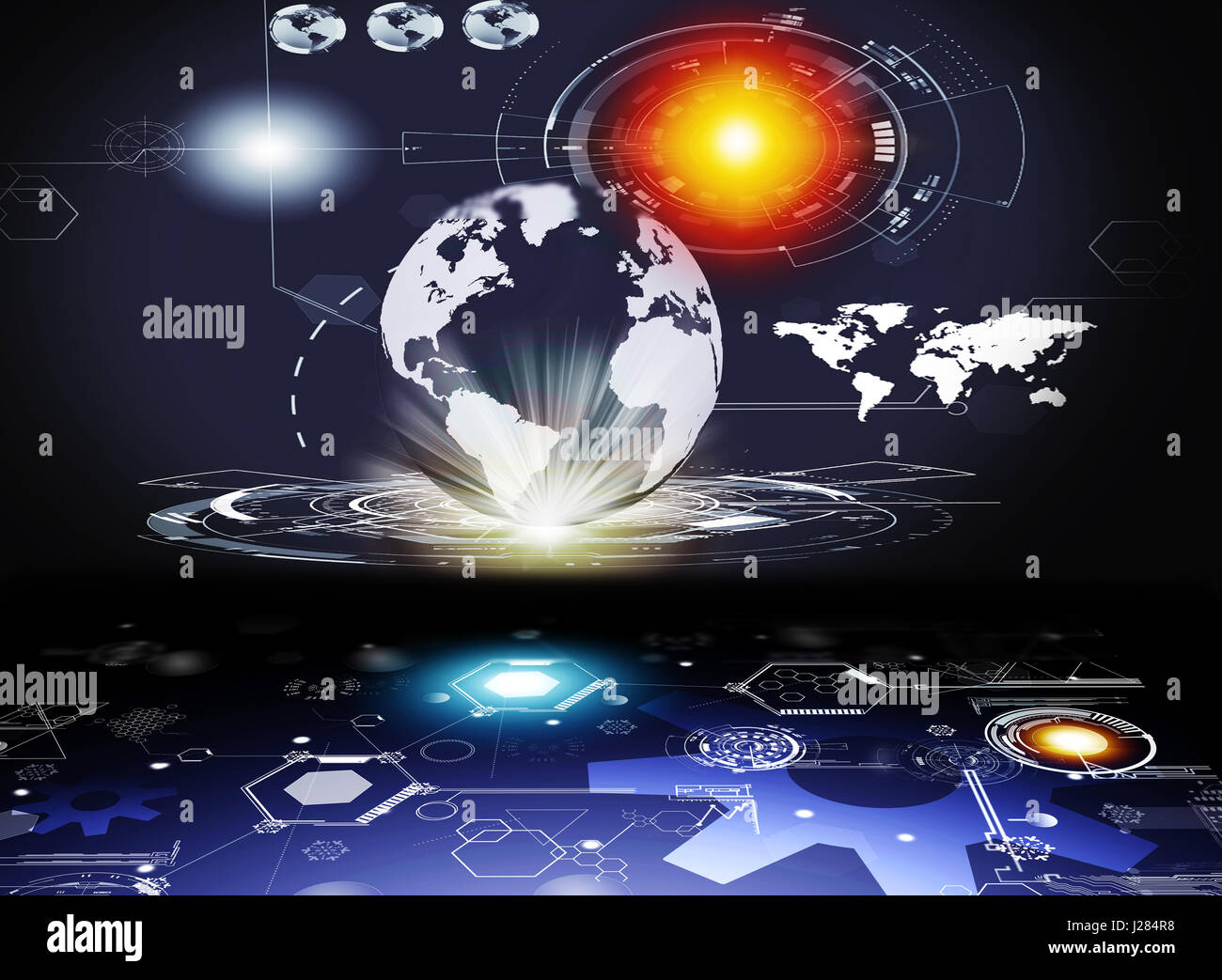 Technology of smart connection concept Stock Photo - Alamy