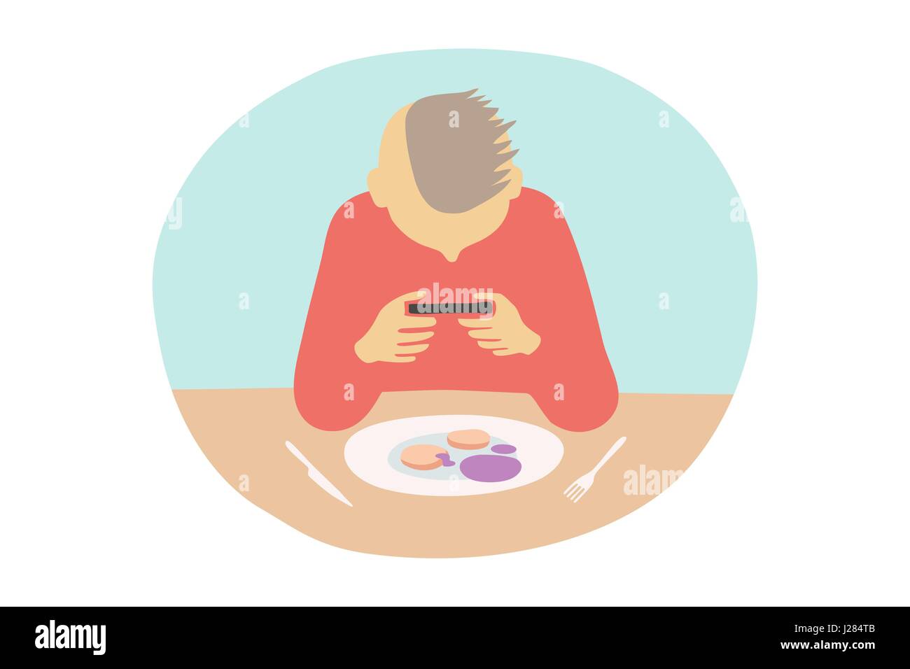 Cellphone cafe Cut Out Stock Images & Pictures - Alamy