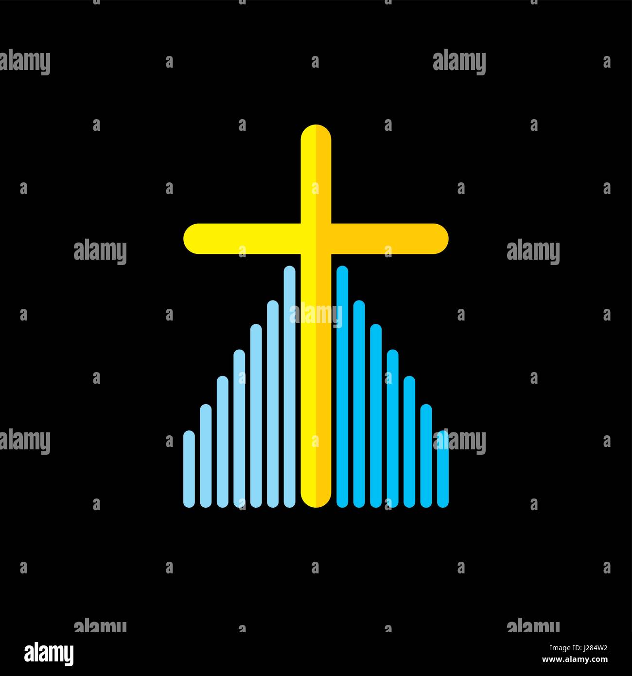 Church logo. The cross of Jesus Christ is a symbol of death and victory ...