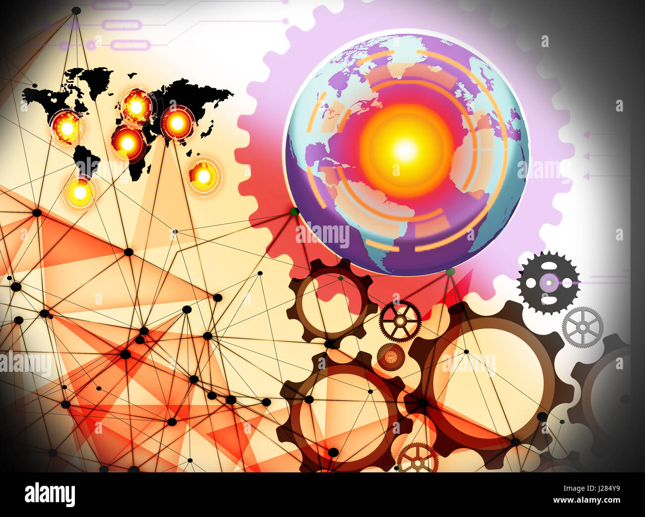 Technology of smart connection concept Stock Photo - Alamy