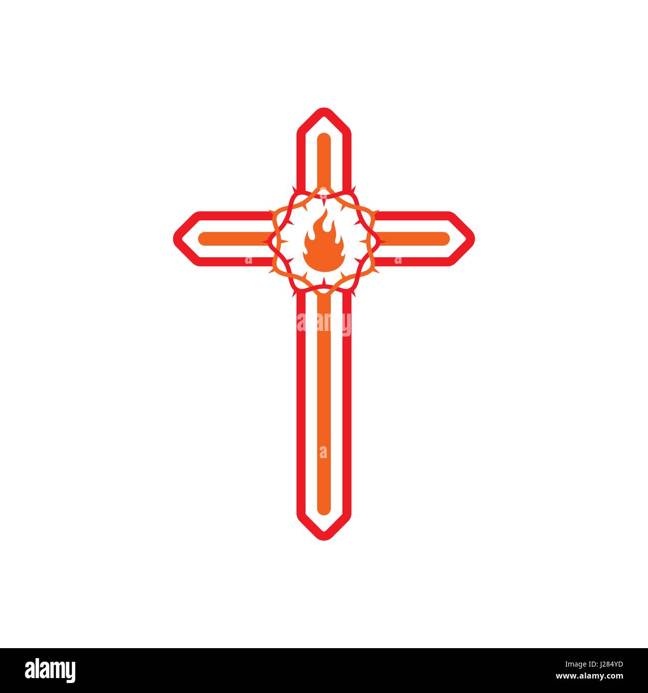 Church logo. The cross of Jesus Christ is a symbol of death and victory ...