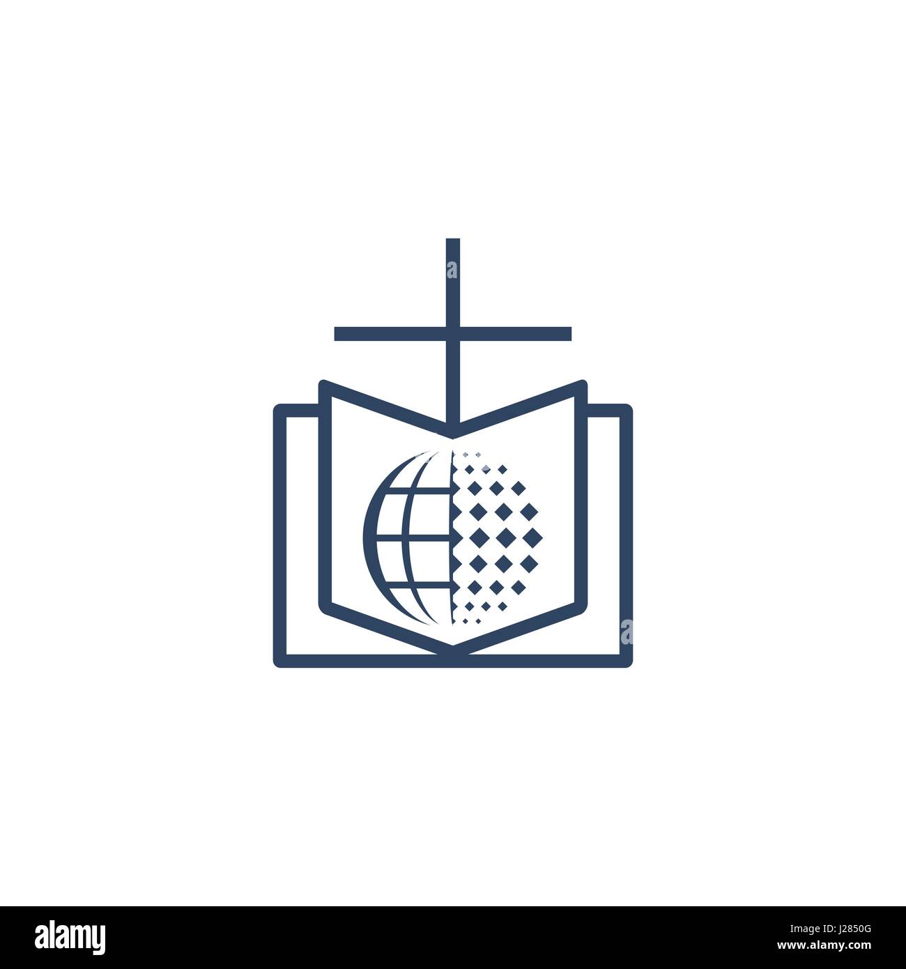 Church logo. The Church of Christ with a Biblical Foundation Stock ...