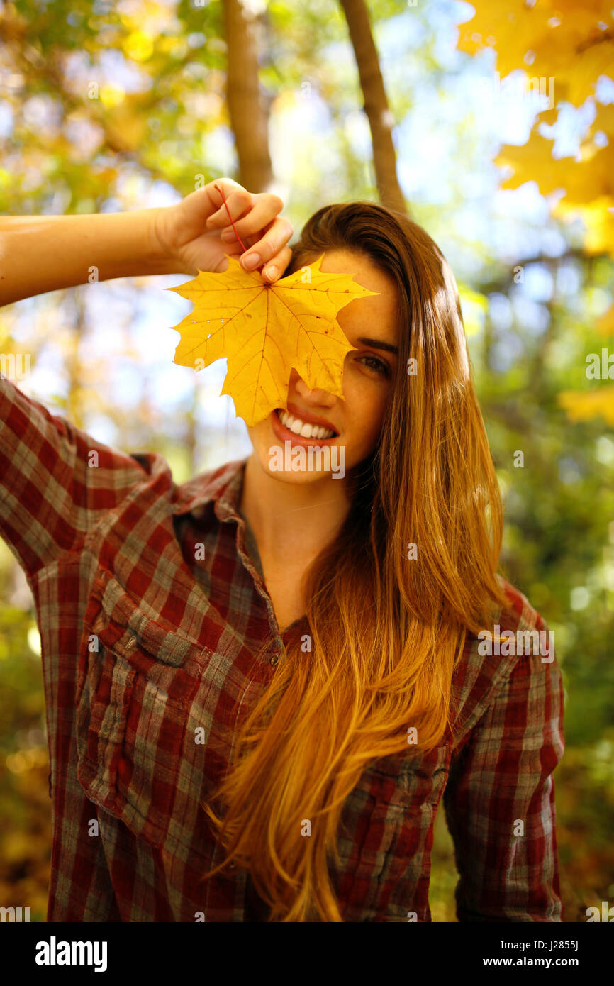 Covering maple leaf hi-res stock photography and images - Alamy