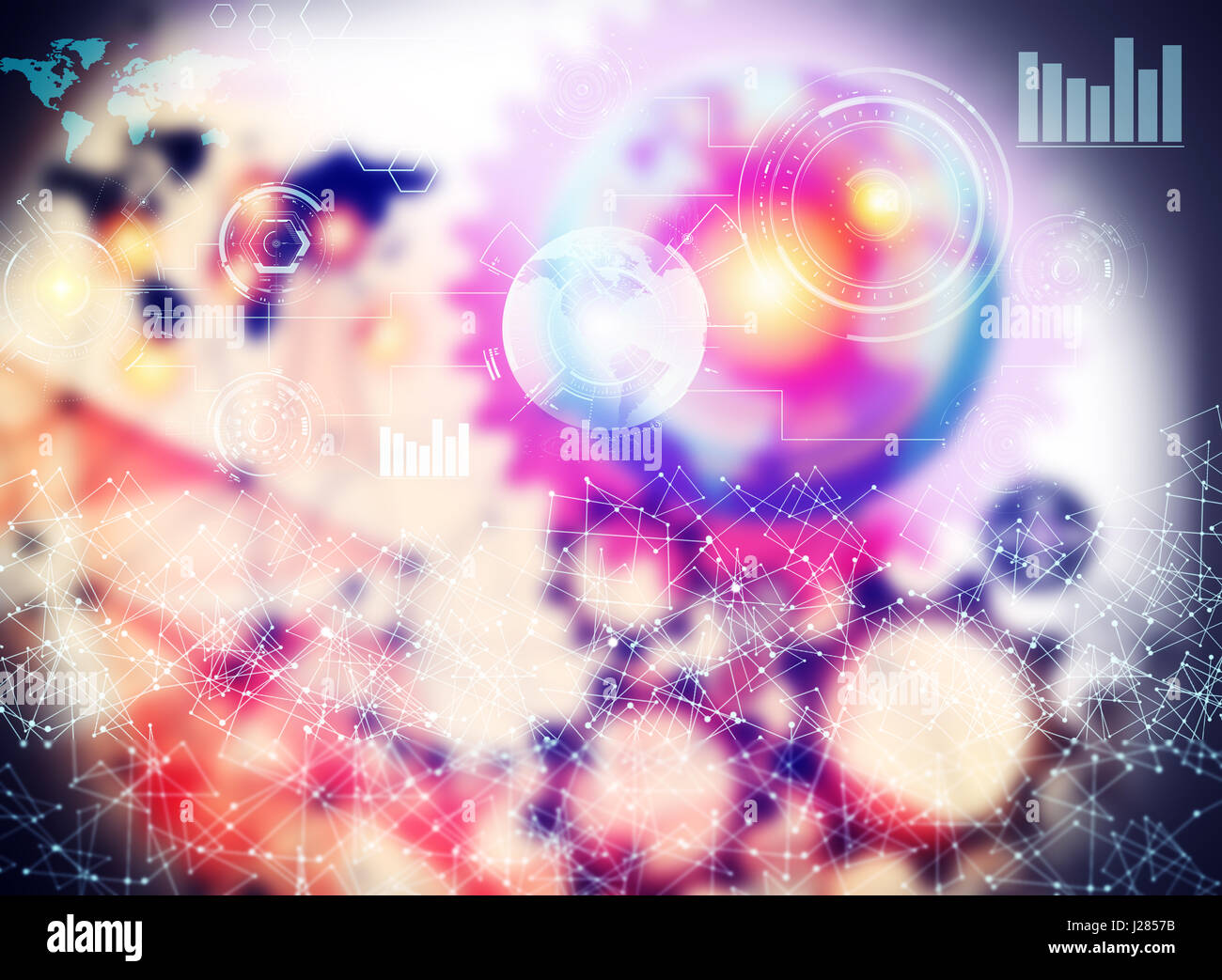 Technology of smart connection concept Stock Photo - Alamy