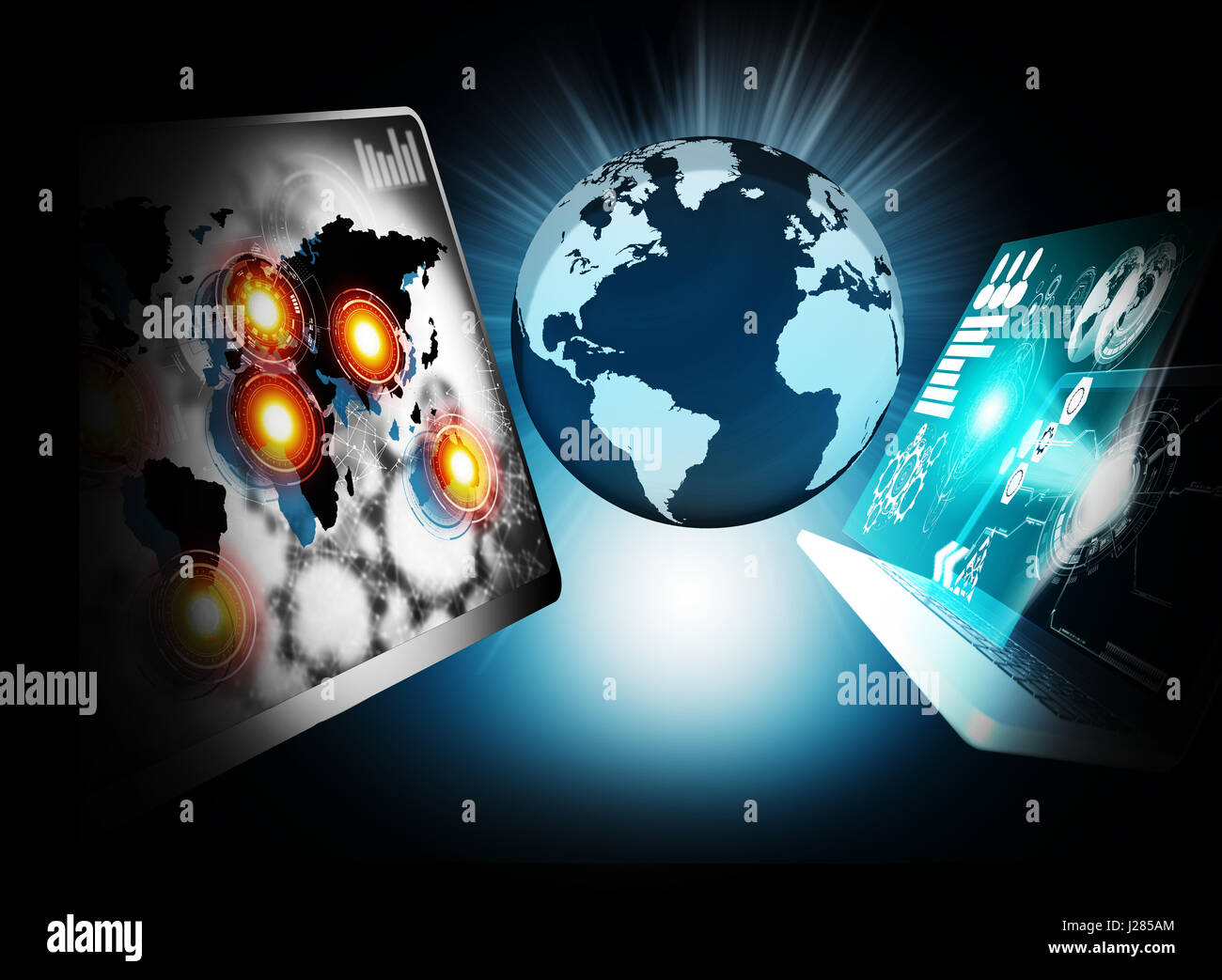 Technology of smart connection concept Stock Photo - Alamy