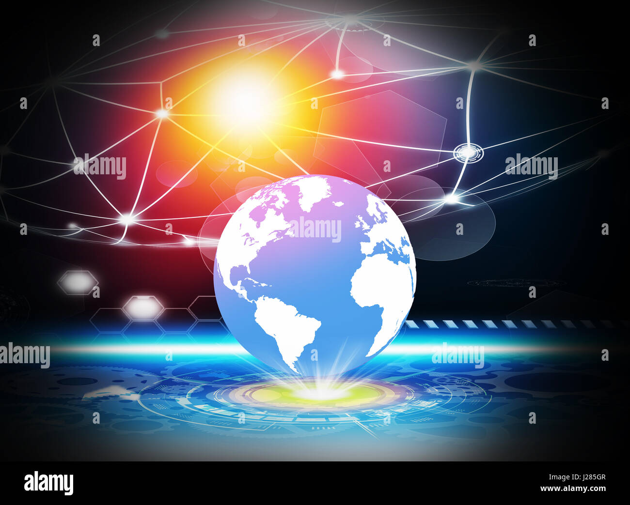 Technology of smart connection concept Stock Photo - Alamy
