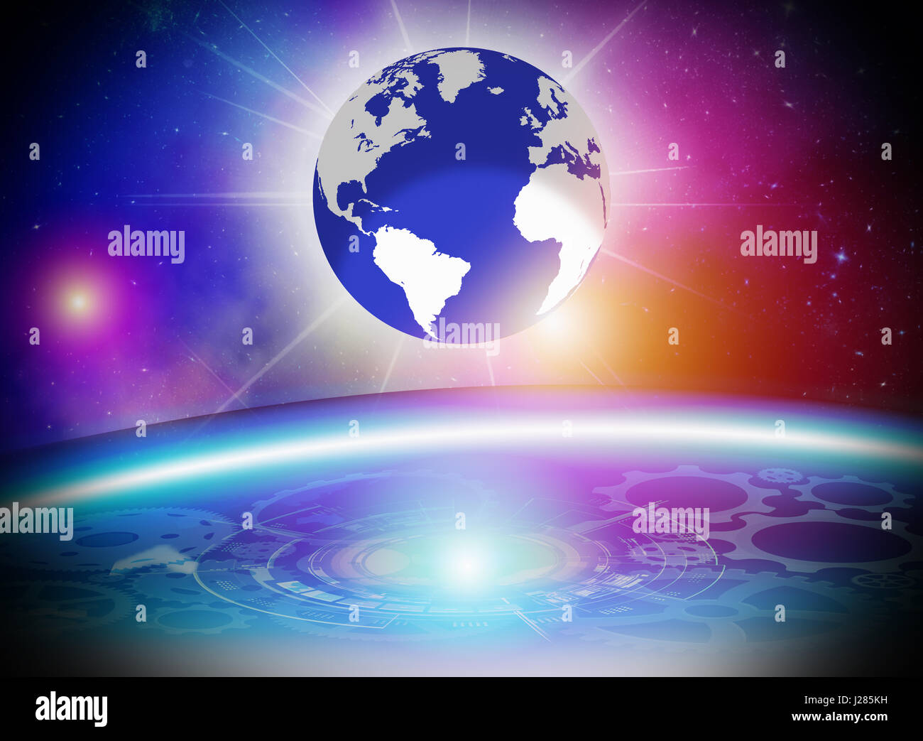 Technology of smart connection concept Stock Photo - Alamy