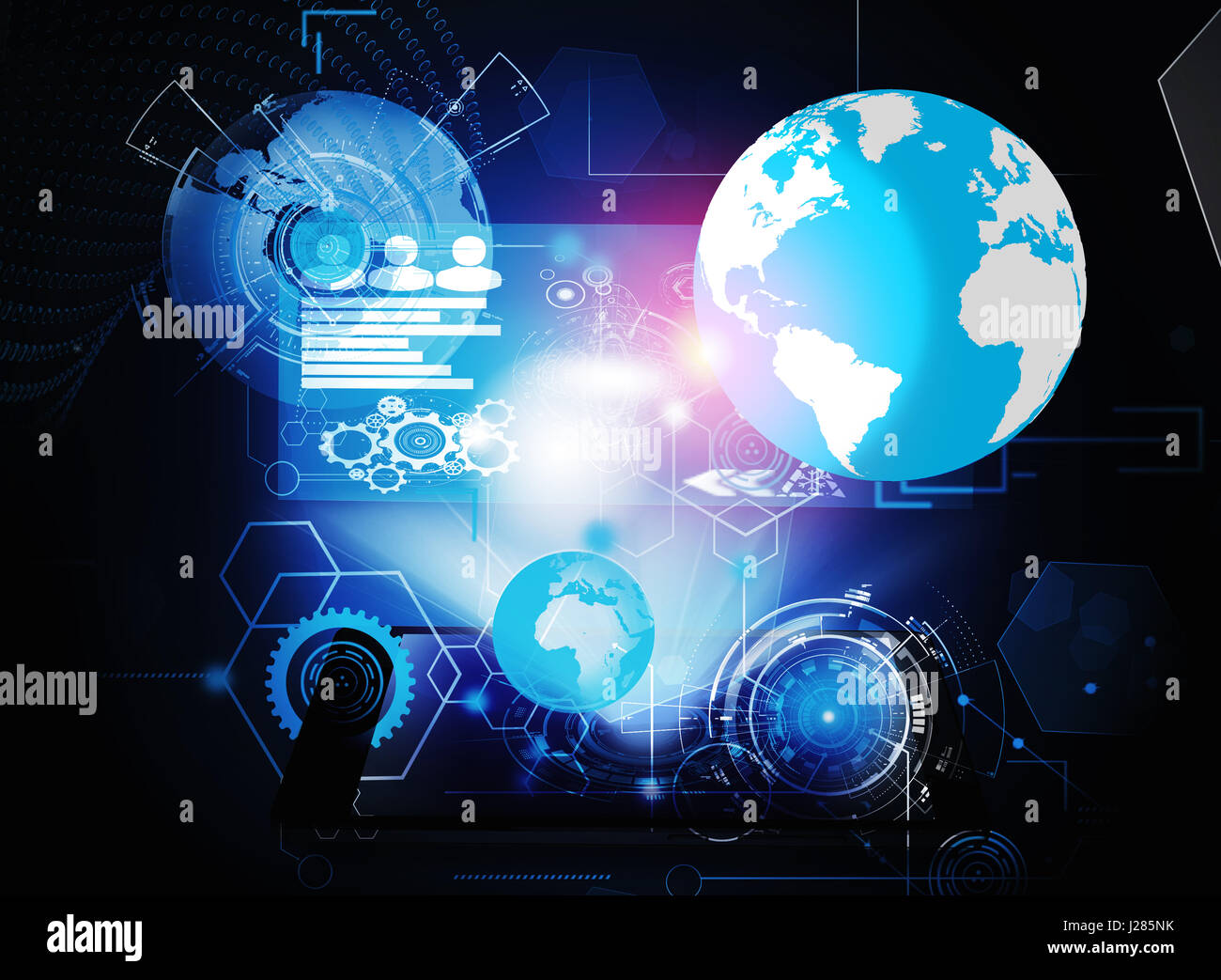 Technology of smart connection concept Stock Photo - Alamy