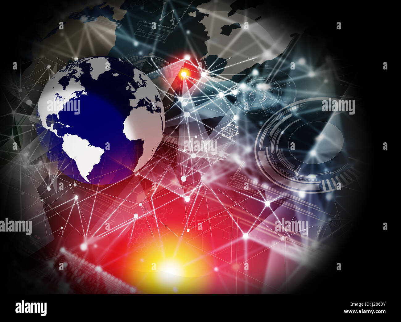 Technology of smart connection concept Stock Photo - Alamy