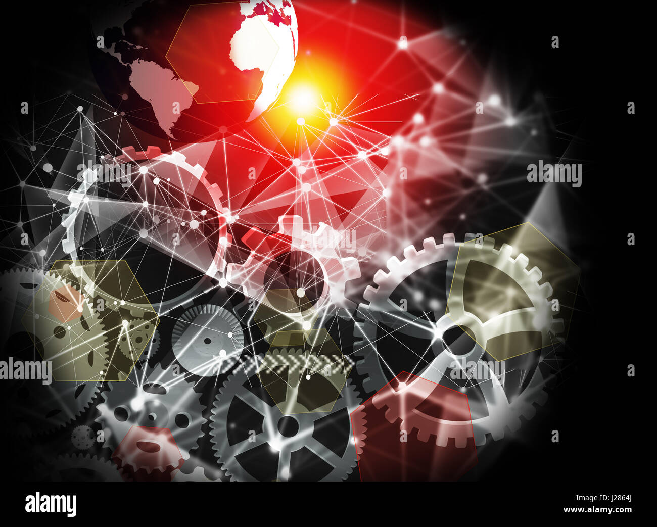 Technology of smart connection concept Stock Photo - Alamy