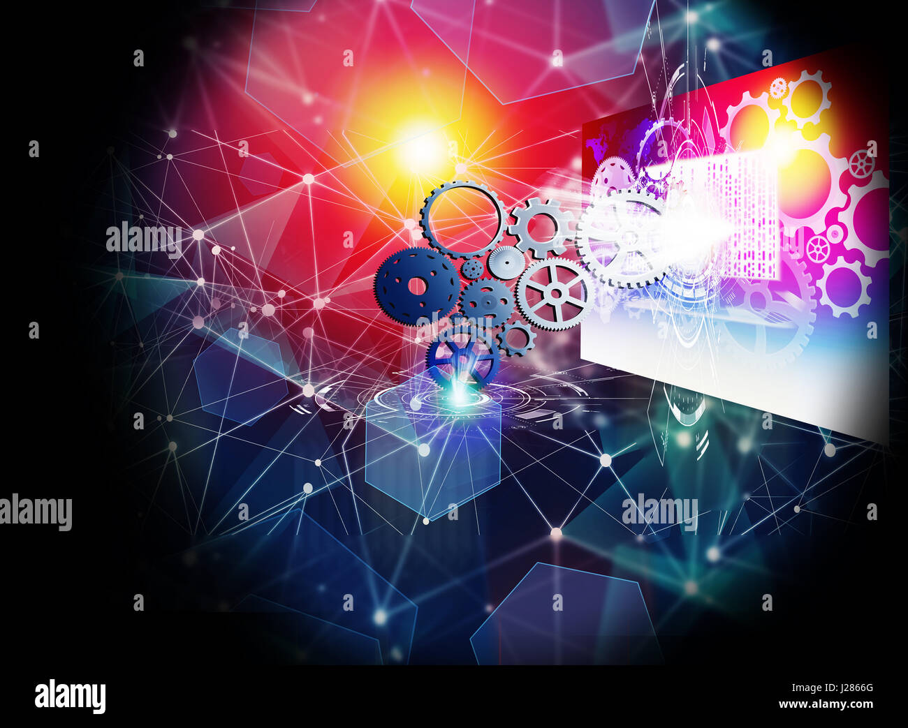 Technology of smart connection concept Stock Photo - Alamy