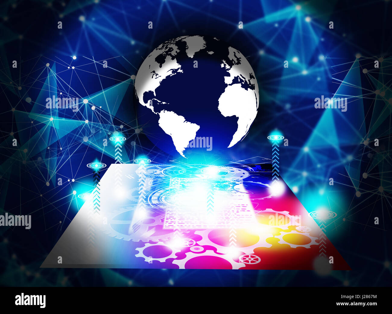 Technology of smart connection concept Stock Photo - Alamy