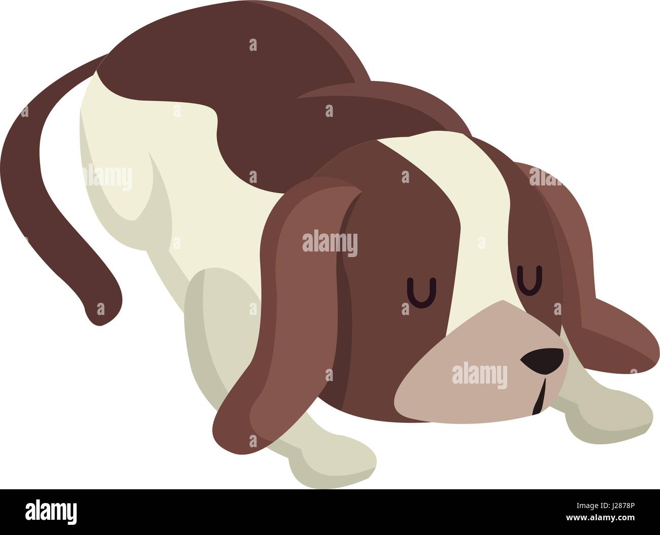 Young animal at rest Stock Vector Images - Alamy