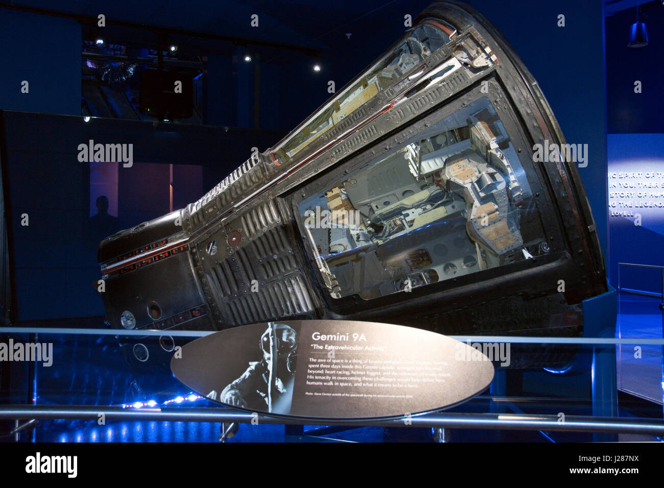 The Gemini 9A spacecraft, flown in 1966 by Thomas P. Stafford and ...