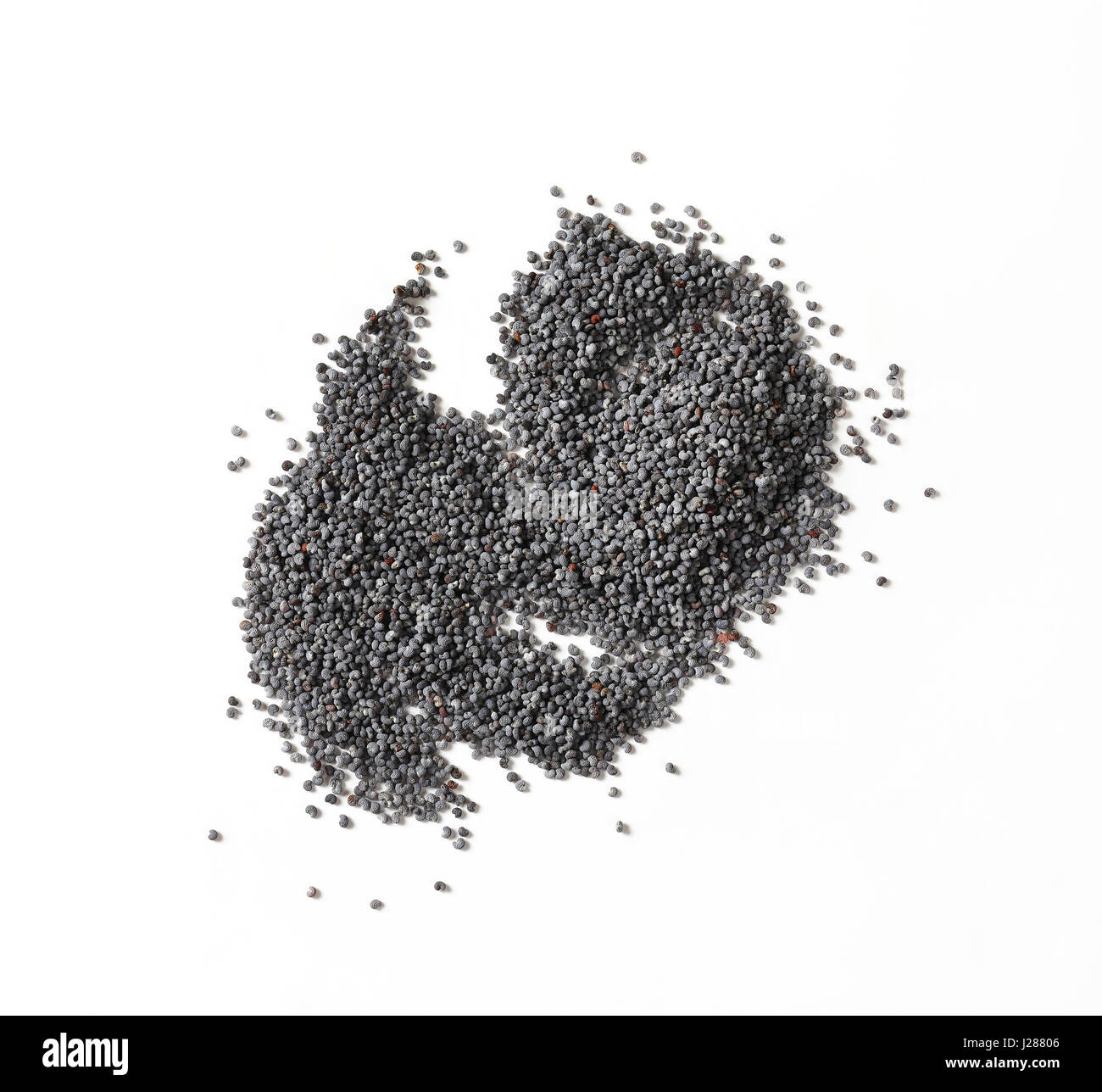 Heap of whole poppy seeds on white background Stock Photo - Alamy