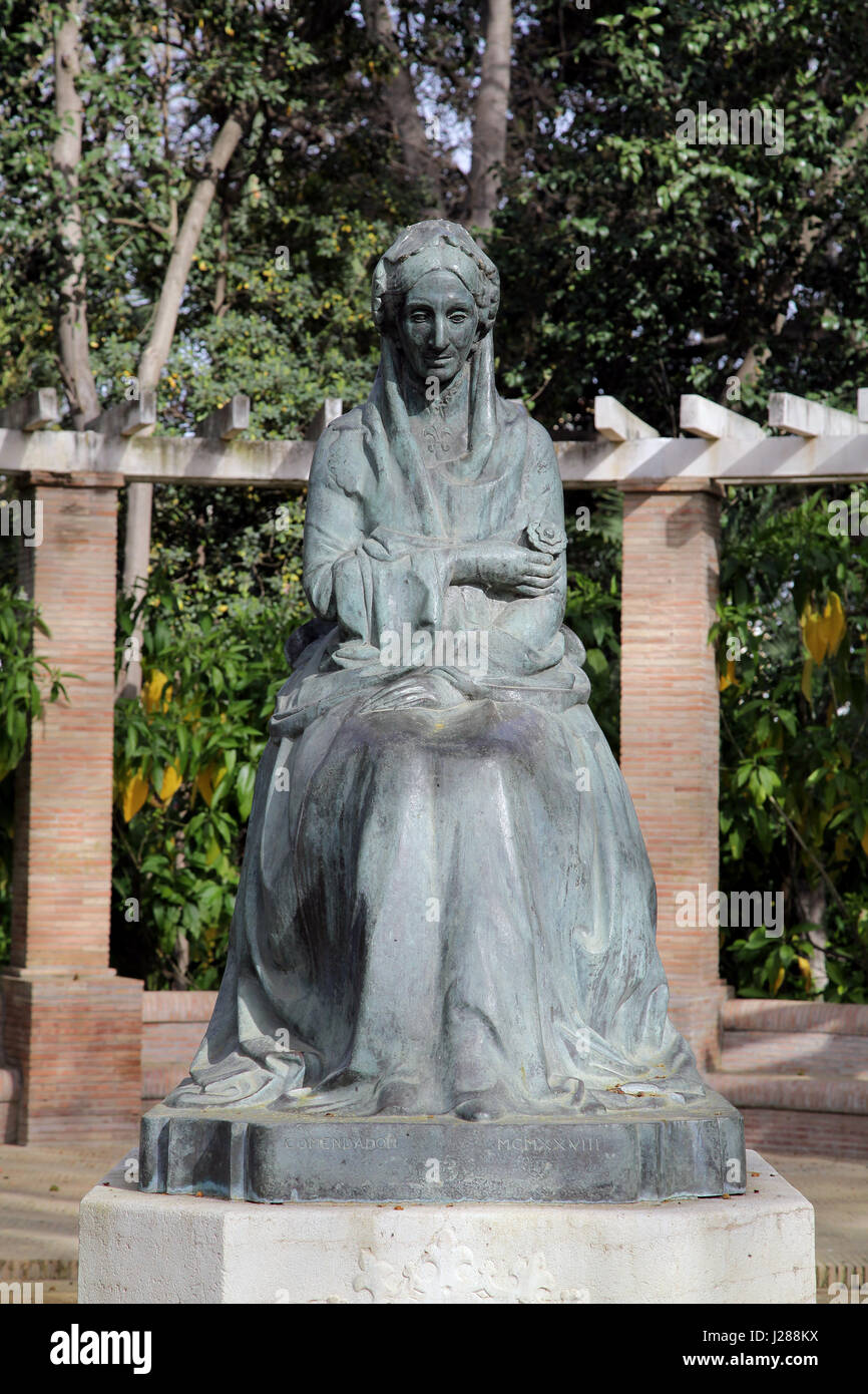 Maria Luisa Park Bronze statue of the princess Maria Luisa Fernanda by ...