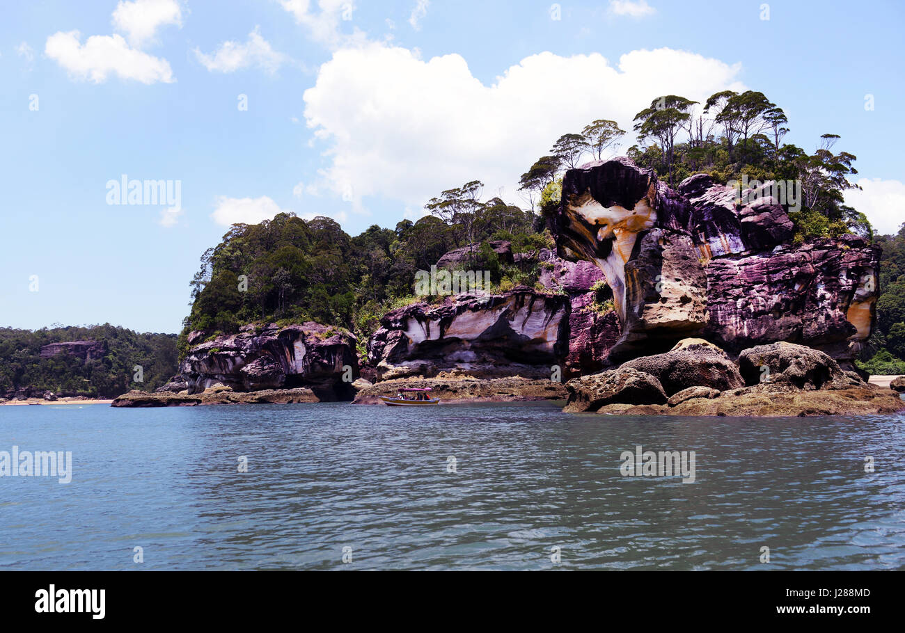 Sea Stacks along the coastline of Bako national park in Sarawak ...