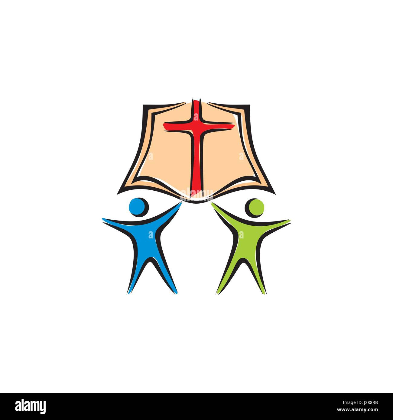 Church logo. Worshipers of Jesus Christ Stock Vector Image & Art - Alamy