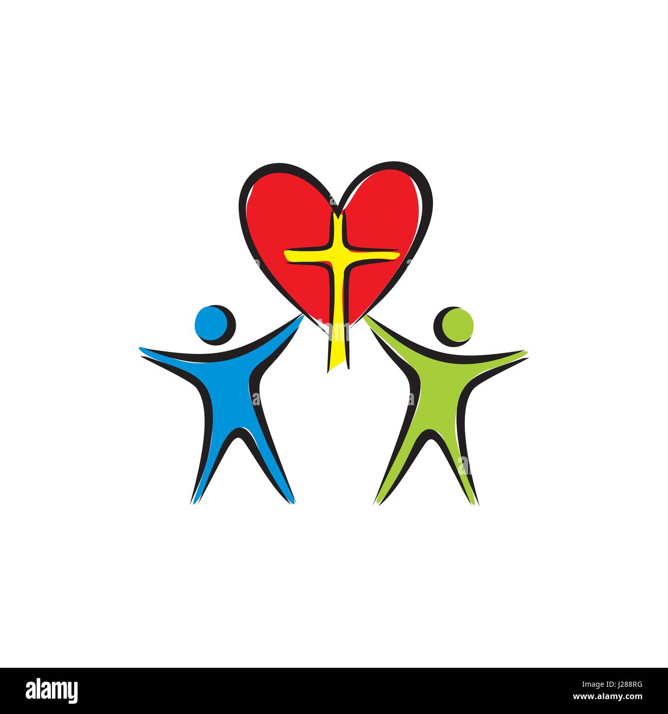 Church logo. Worshipers of Jesus Christ Stock Vector Image & Art - Alamy