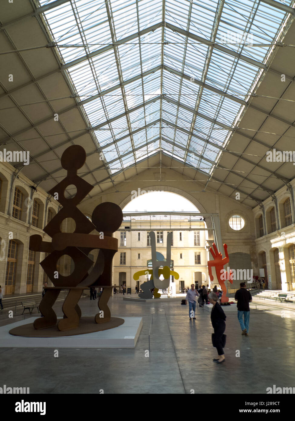 France, Paris, hall of the Cent Quatre, a public cultural center, K ...
