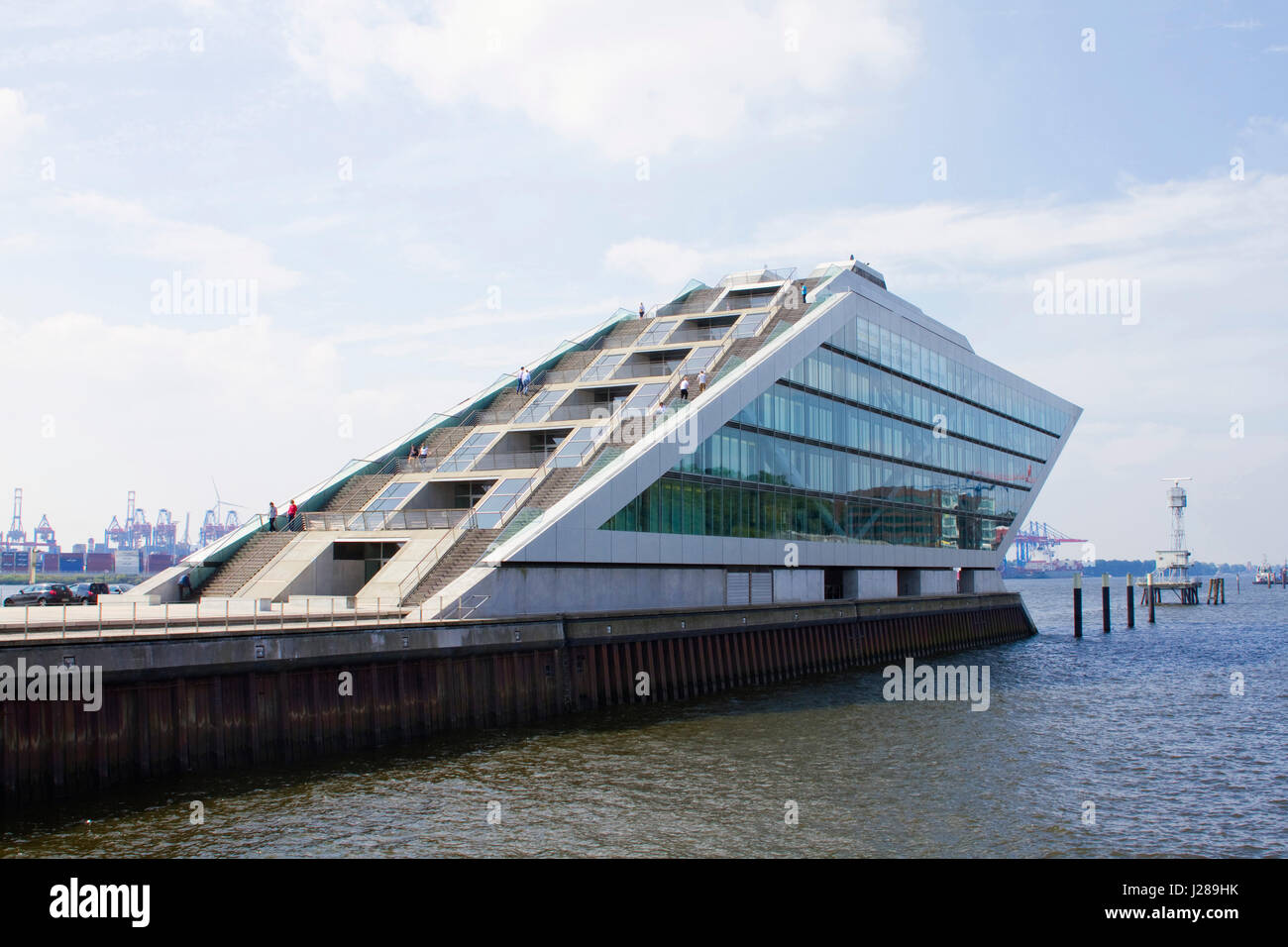 Germany, Hamburg port, Elbe river, Dockland office Building, architects ...