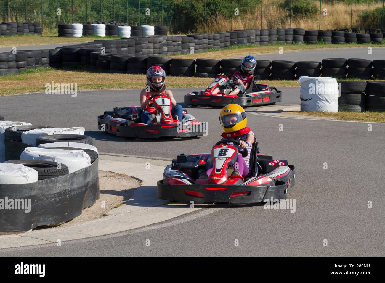 France, Western France, Saint-Michel-Chef-Chef, karting track at the ...