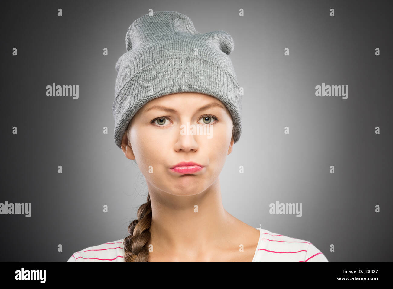 Closeup Angry Young Woman Face High Resolution Stock Photography and ...