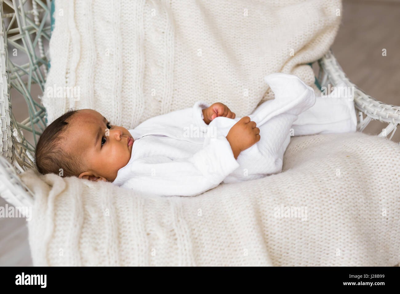 Portrait of a mixed race baby boy Stock Photo - Alamy